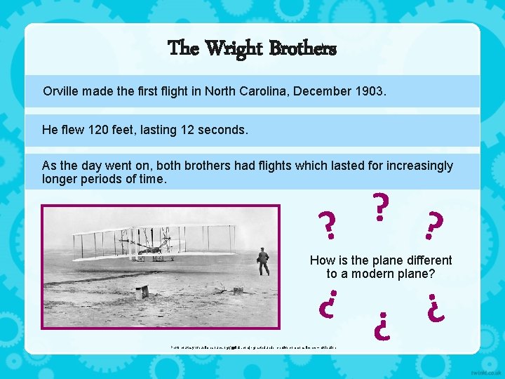 The Wright Brothers Orville and Wilbur Wright invented
