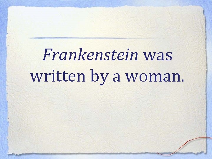 Objective Students will create a picture of how