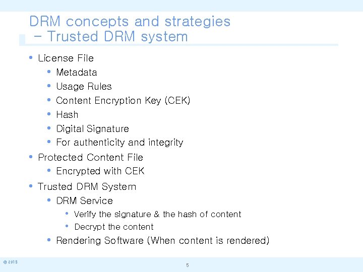 Digital Rights Management in a 3 G Mobile