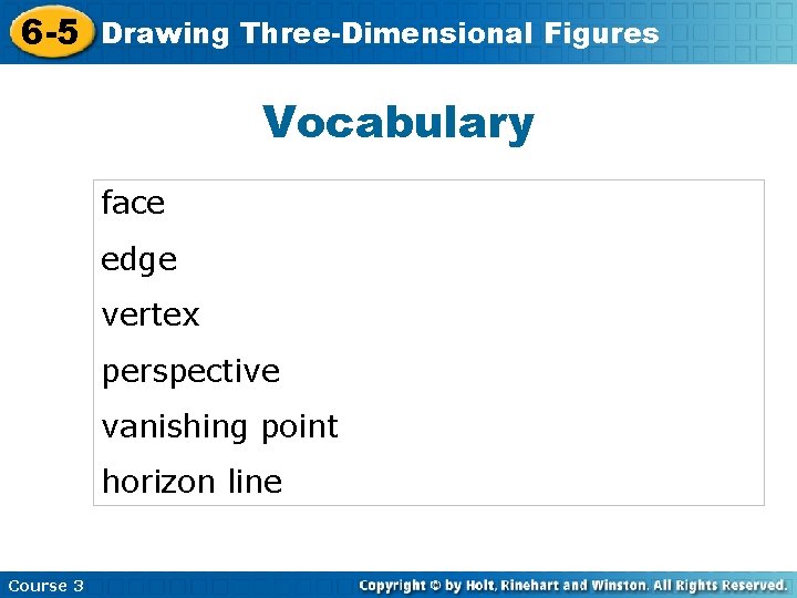 6 5 Drawing ThreeDimensional Figures Warm Up Problem