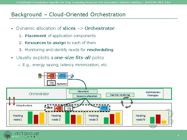 A Distributed Orchestration Algorithm For Edge Computing Resources