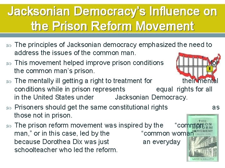 The Prison Reform Movement By Tyler Brandon Emily