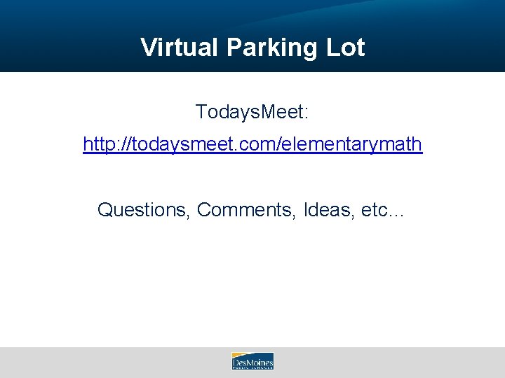 Teaching and Learning Elementary Math November 27 2012