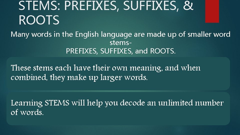 Advanced English 6 OCTOBER 19 22 23 To