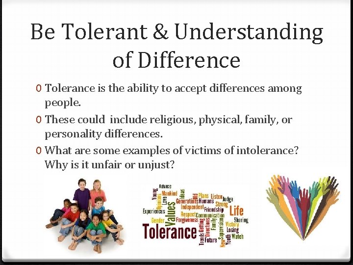 Values 2 Be Kind t o Others Value