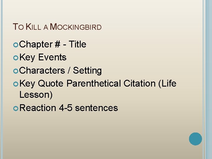 HONORS ENGLISH 9 Week 11 October 29 November
