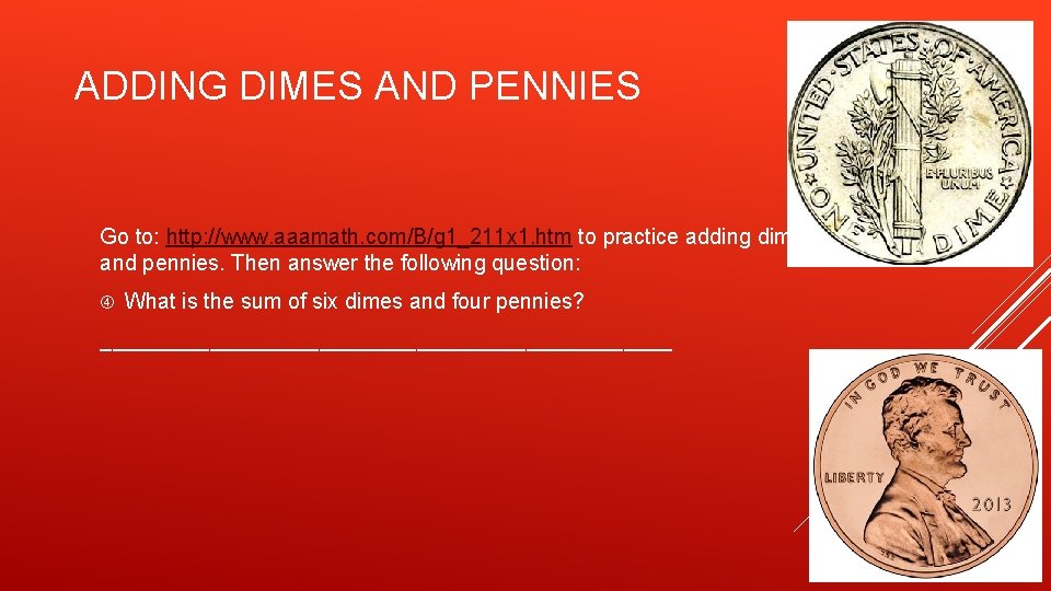 COUNTING MONEY SCAVENGER HUNT By Ashley Bond Second