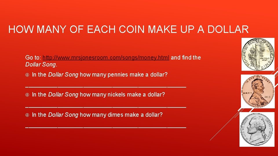 COUNTING MONEY SCAVENGER HUNT By Ashley Bond Second