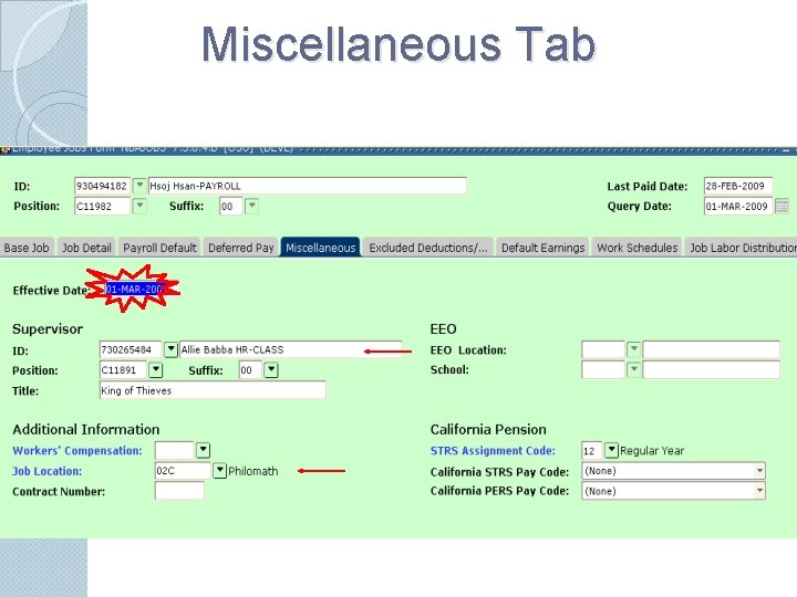Business Center Payroll NBAJOBS Process Review Overview System