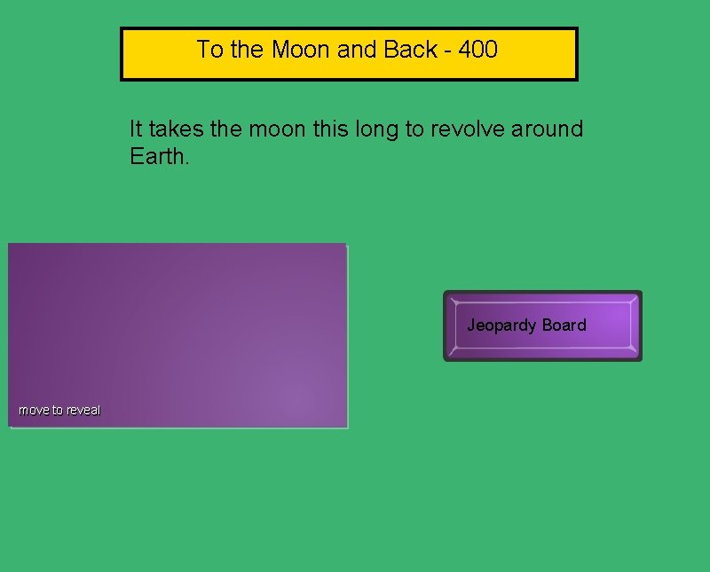 Smartboard Jeopardy The Solar System Grade 3 Lesson