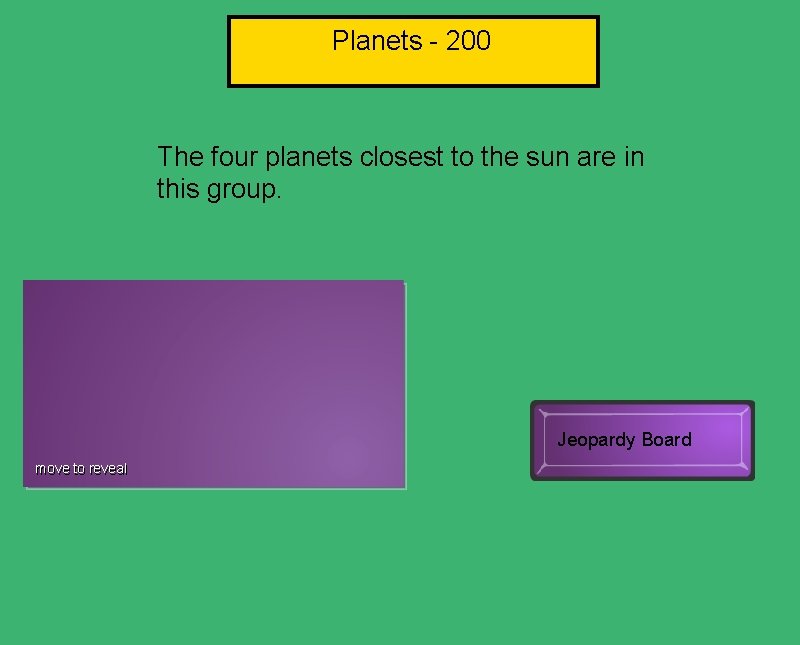 Smartboard Jeopardy The Solar System Grade 3 Lesson