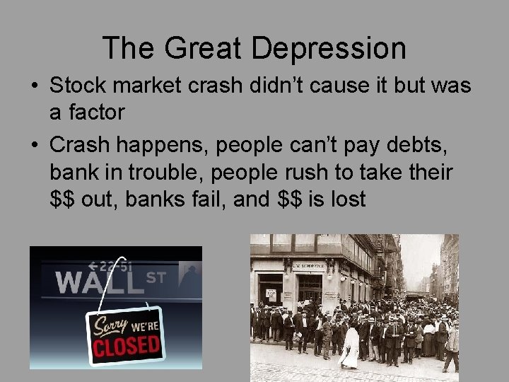 The Great Depression and FDR Stock Market Boom