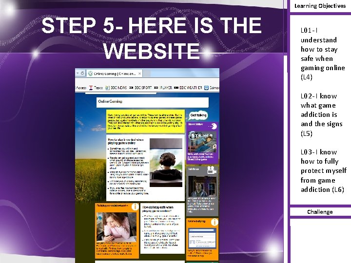 Learning Objectives Click edit Master title STEPto 1