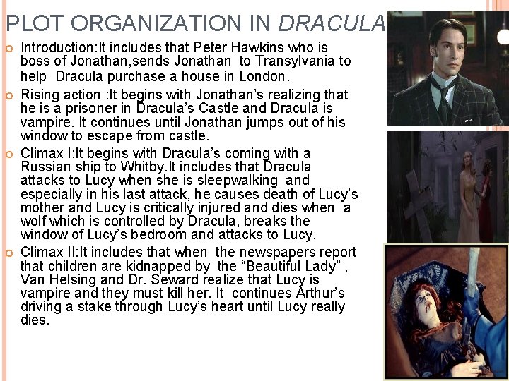 The Plot Plot Organization and Symbols in the