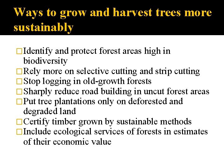 Sustaining Biodiversity The Ecosystem Approach The major threats