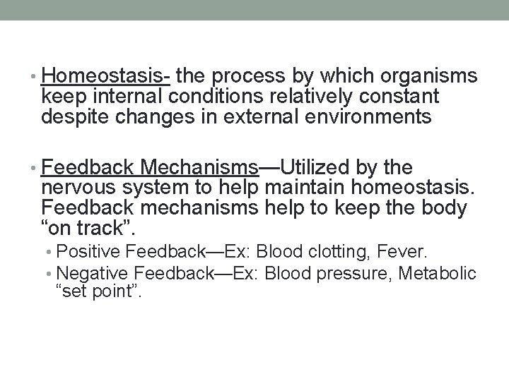 THE NERVOUS SYSTEM Chapter 35 Body Organization Cell