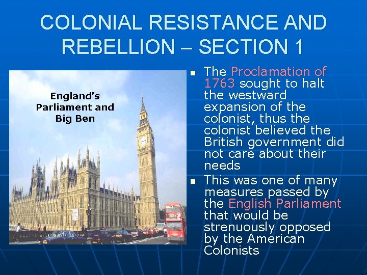 CHAPTER 2 REVOLUTION AND THE EARLY REPUBLIC COLONIAL