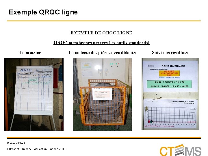 Quick Response Quality Control Clairoix Plant J Brachet