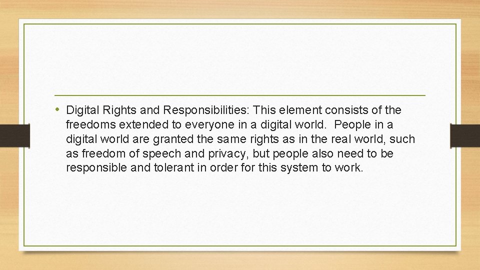 DIGITAL CITIZENSHIP ASSIGNMENT 1 QUESTION 1 Being a