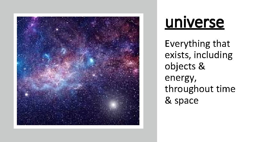 astronomy The study of objects in outer space