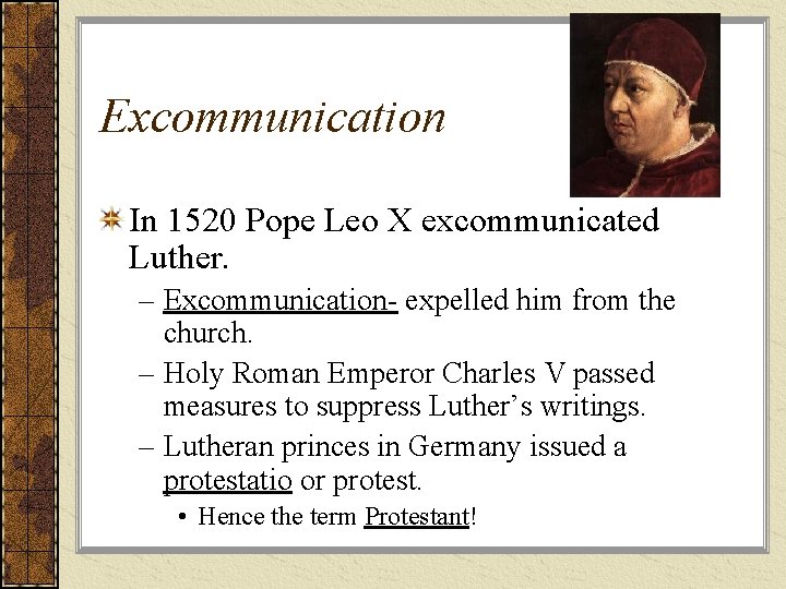 The Protestant Reformation Ms Brasch Breakdown of Denominations