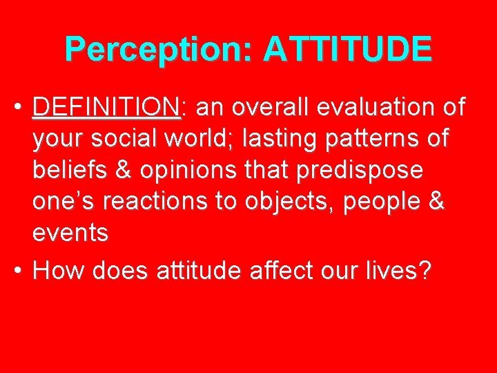 Social Psychology Part 1 The Basics Social Psychology