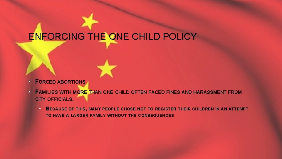 CHINAS ONE CHILD POLICY HISTORY OF CHINA REPUBLIC