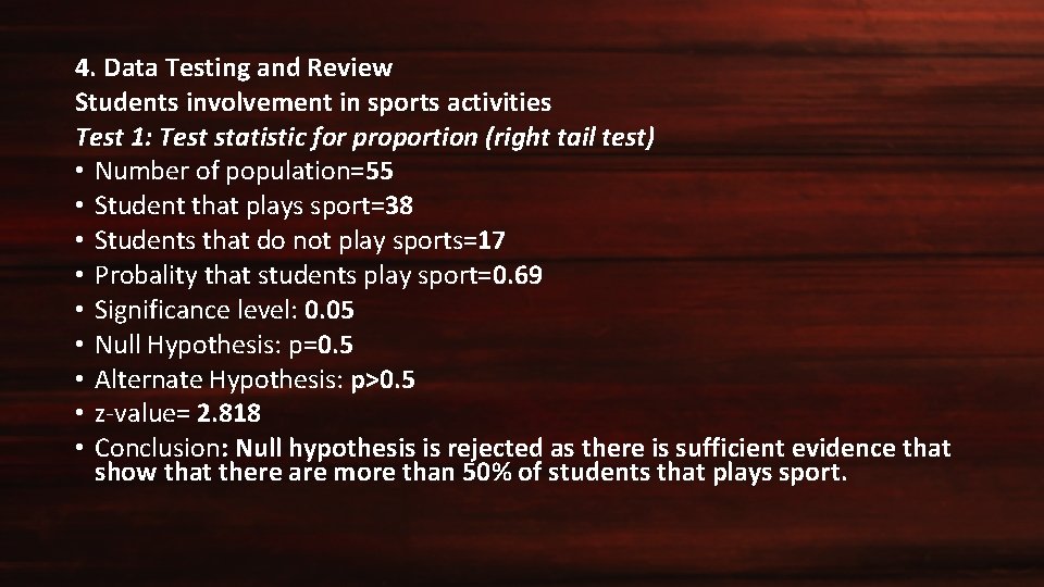 Probability Statistic and Data Analysis Project Sport among