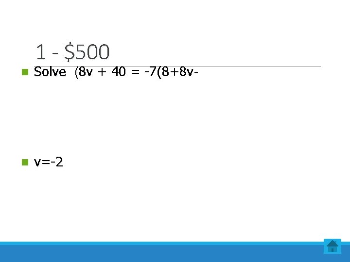 SAT Jeopardy Linear Equations Graphing Word Problems Systems