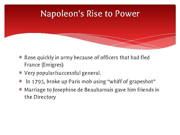 Napoleon Social 20 1 Background With the death