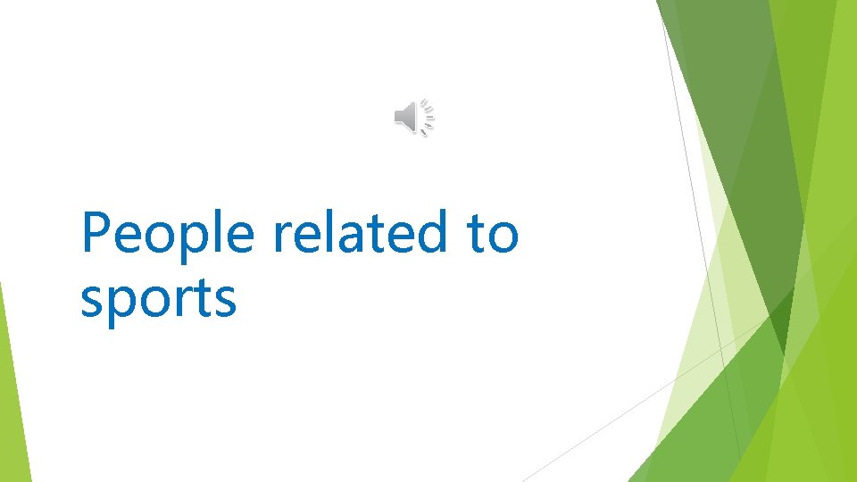 ALL about sports Expressions and vocabulary related to