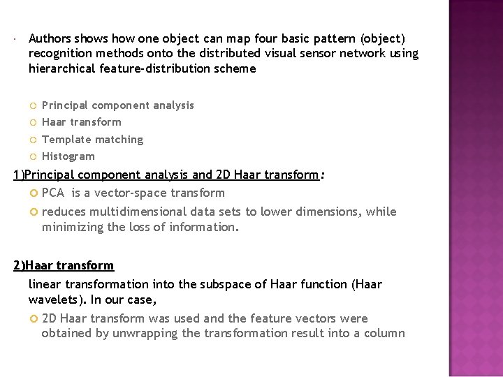 Introduction Distributed Object Matching Requirements Recognition