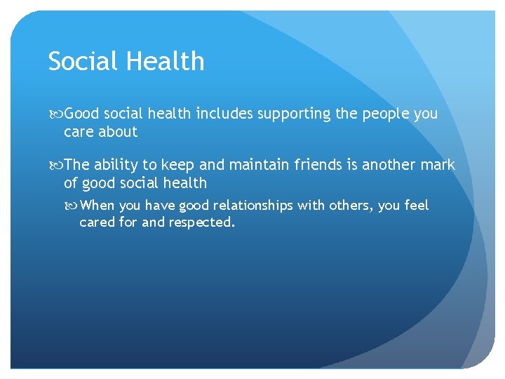 Understanding Your Health Why do you think building