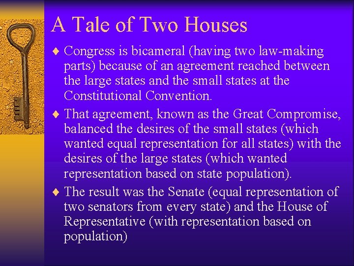 The Three Branches and the Principles of the