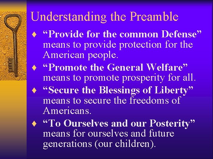 The Three Branches and the Principles of the