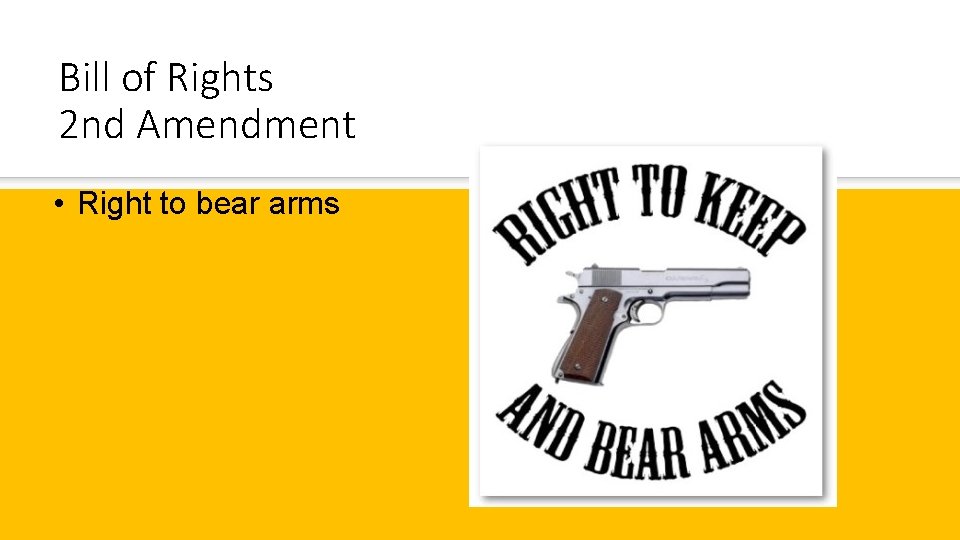 Review 2 Bill of Rights 1 st Amendment