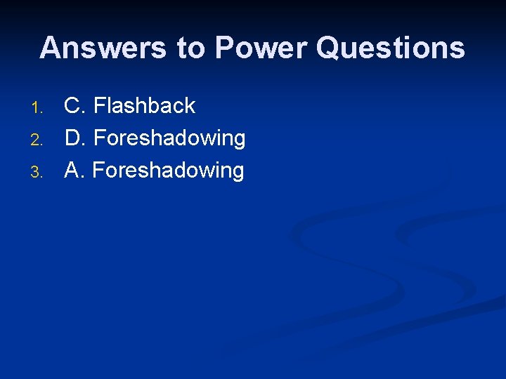 What is the difference between foreshadowing and a