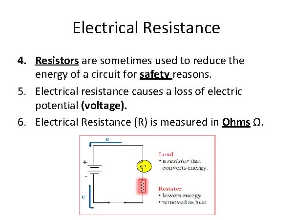 Electrical Resistance and Ohms Law Objective S 1
