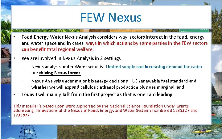Climate Change Bioenergy and Population Growth as they