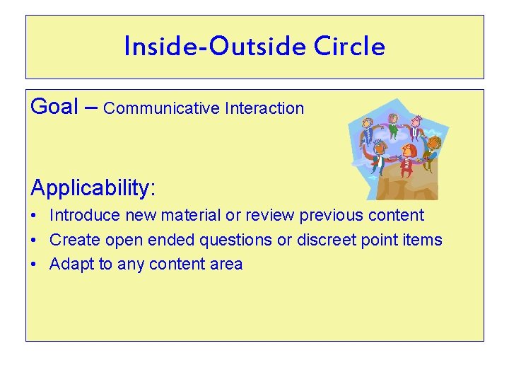 Two Interactive Lessons Based on The Communicative Language