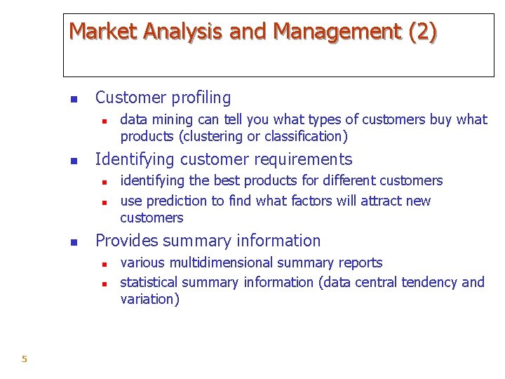 Lecture 2 Data Mining Techniques As Bigdata Tools