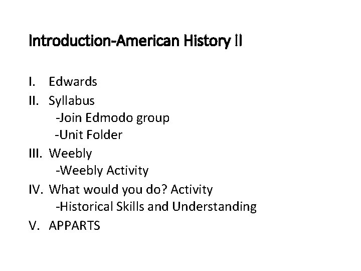 American History II Honors SyllabusSpring 2016 Heritage High