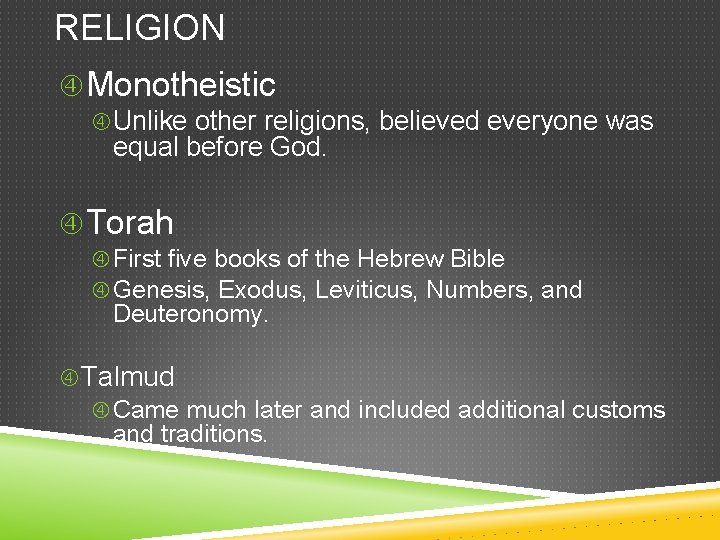 CH 2 5 ANCIENT HEBREWS AND THE BIRTH