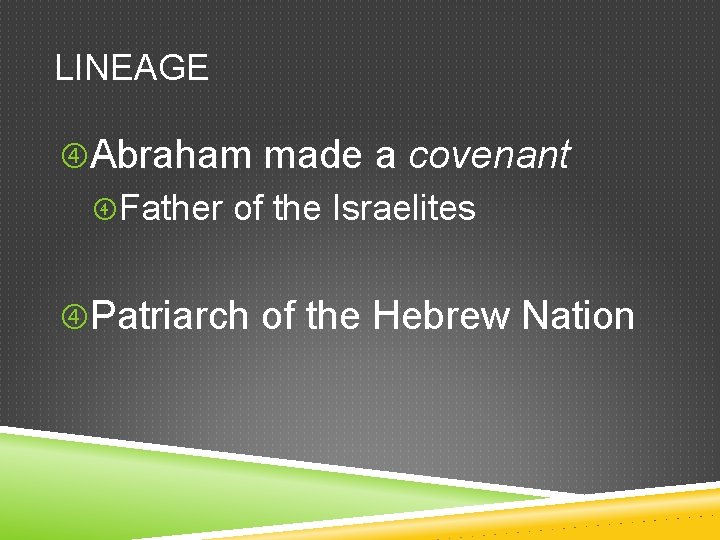 CH 2 5 ANCIENT HEBREWS AND THE BIRTH