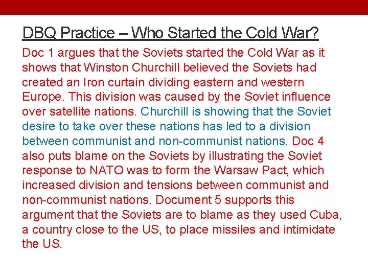 Warm Up May 9 Grab two answer sheets