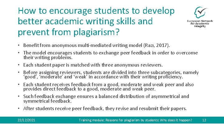 Reasons for plagiarism by students Why does it