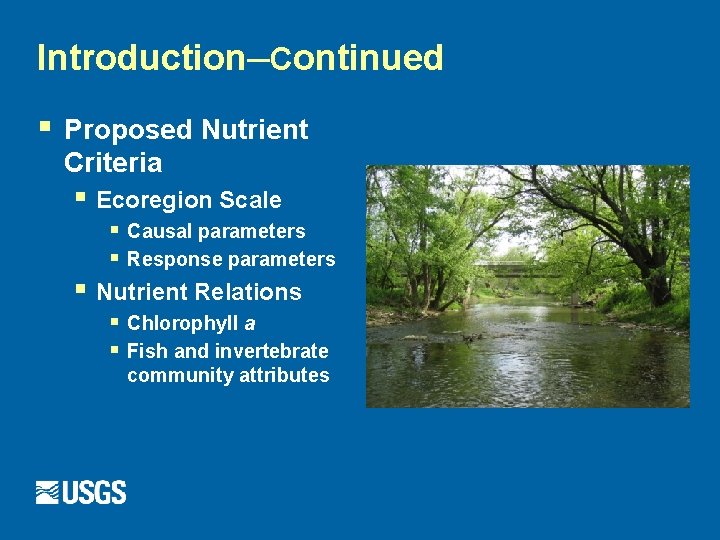 Influences of Basin Size in Determining Nutrient Criteria