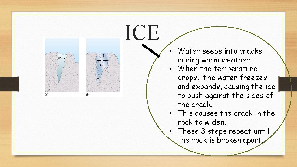 Mechanical Physical Weathering Mechanical Weathering The breakdown of