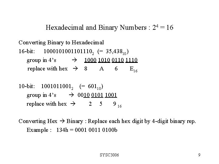 Computer Number Systems Thorne Edition 2 Section 1