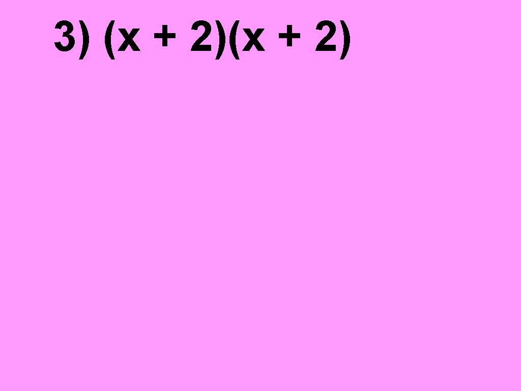 ALGEBRA I SECTION 8 4 MULTIPLYING SPECIAL CASES